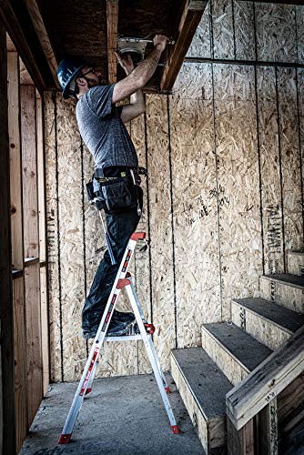 Little Giant Ladder Systems Flip-N-Lite, 4-Foot, Stepladder, Aluminum, Type 1A, 300 Lbs Rated (15272-001)