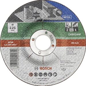 bosch 2609256309 diy cutting disc inox/metal 125 mm ø x 2.5 mm offset