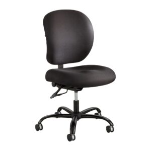 safco products 3391bl alday 24-7 task chair (optional arms sold separately), black