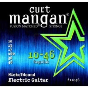 curt mangan high compression nickel wound handmade electric guitar strings 10-46