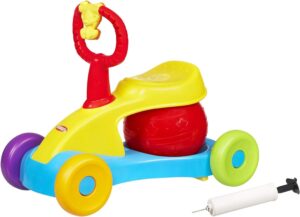 playskool bounce and ride active toy ride-on for toddlers 12 months and up with stationary mode, music, and sounds (amazon exclusive)