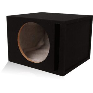 absolute vegs12 box series 12-inch single slot vented subwoofer enclosure