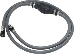 attwood 93806yus7 marine boat fuel line kit with universal sprayless fuel connector, 6-foot x 3/8-inch - yamaha