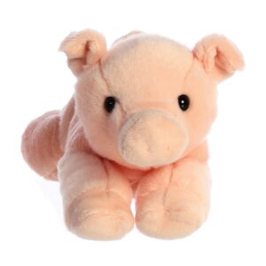 Aurora® Adorable Mini Flopsie™ Percy™ Stuffed Animal - Playful Ease - Timeless Companions - Pink 8 Inches