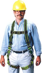 honeywell miller by honeywell e650-58/xxlgn duraflex 650 series full-body stretchable harness with tongue buckle legs straps and side d-rings, xx-large, green