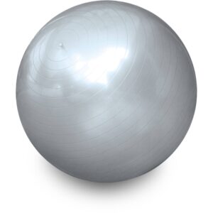 cap barbell hhe-s065b cap fitness gym ball, silver, 65cm