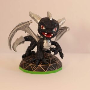 Skylanders Spyros Adventure LOOSE Mini Figure DARK Spyro SILVER Wings Includes Card Online Code