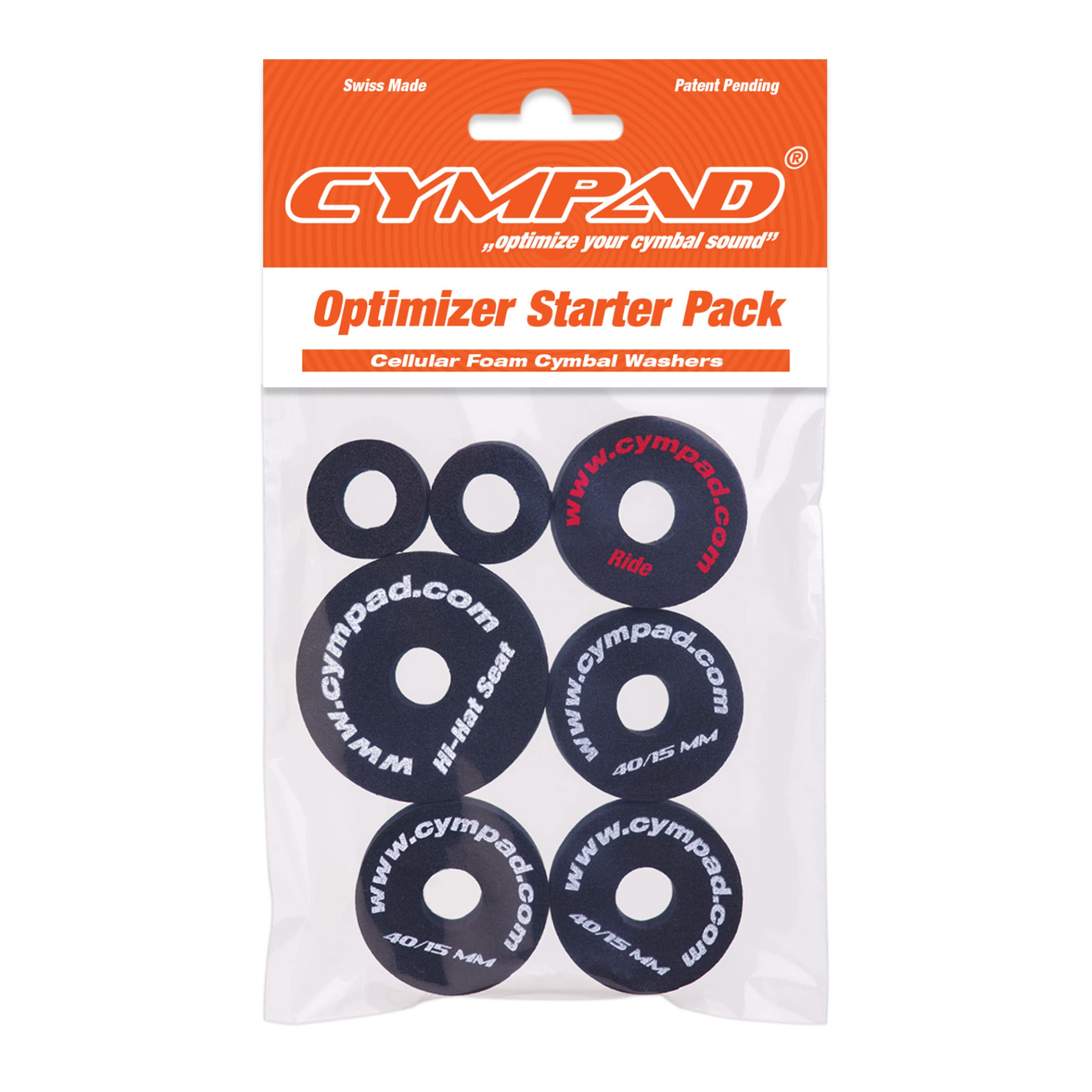 Cympad Optimizer Starter Pack (3x 40/15mm; 1x Hi-Hat; 1x Ride)