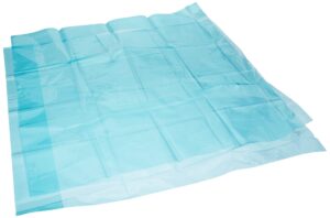 premium solid aqua blue paper basket bags - 24" x 25" (2 count) - perfect for gifts, parties, & special occasions