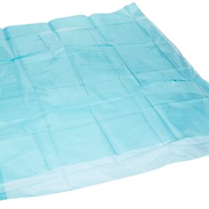 Premium Solid Aqua Blue Paper Basket Bags - 24" x 25" (2 Count) - Perfect for Gifts, Parties, & Special Occasions