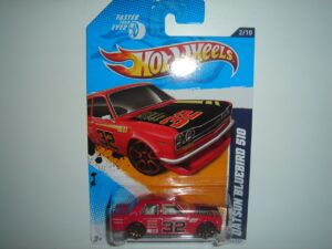 hot wheels datsun bluebird 510 red 2012 faster than ever card 92