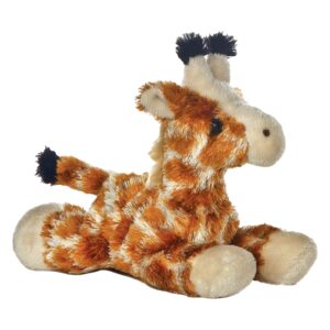 aurora® adorable mini flopsie™ gigi™ stuffed animal - playful ease - timeless companions - brown 8 inches