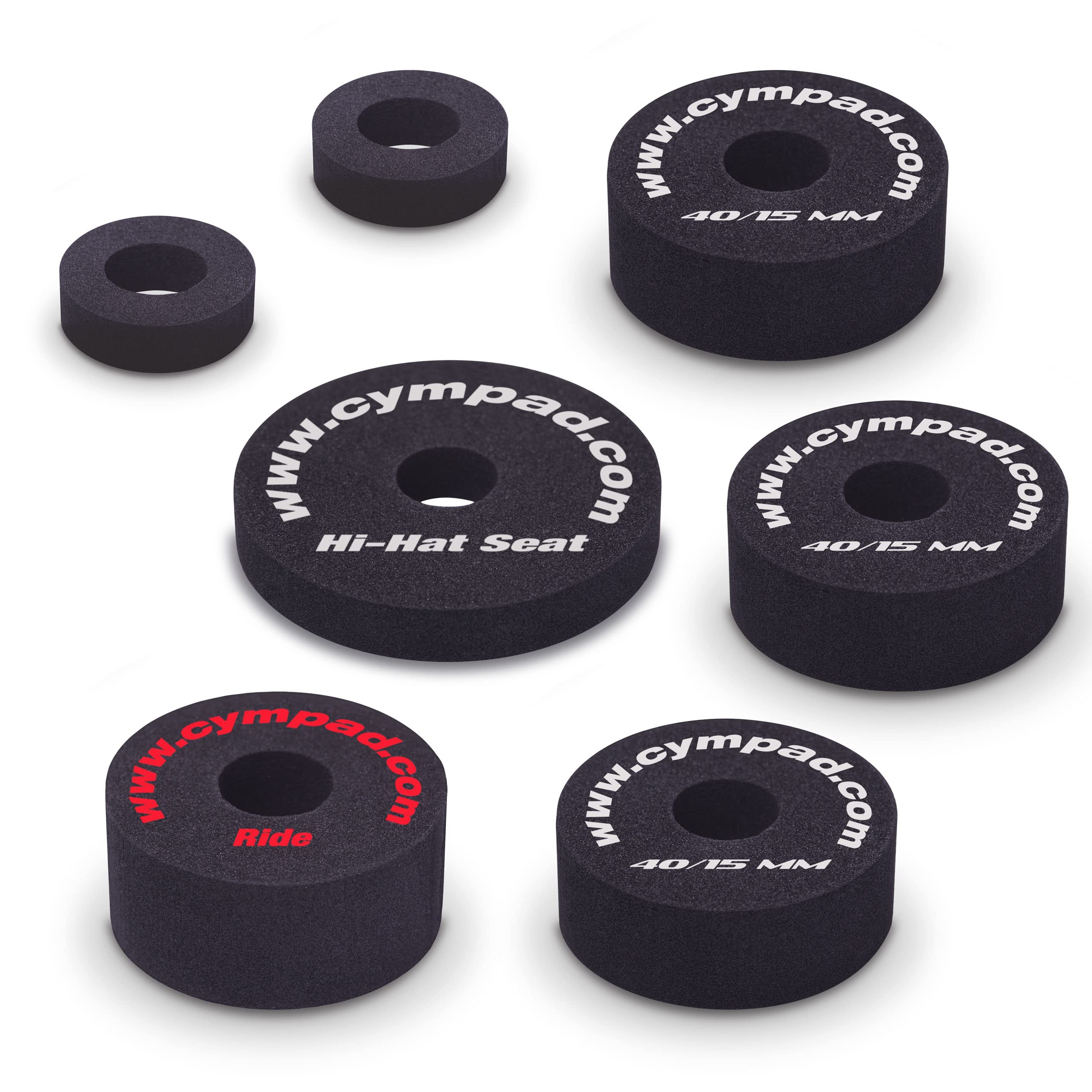 Cympad Optimizer Starter Pack (3x 40/15mm; 1x Hi-Hat; 1x Ride)