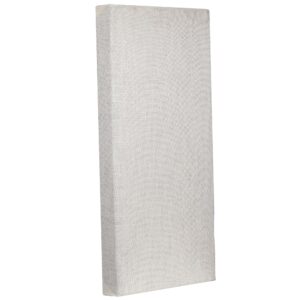 ats acoustics sound absorbing noise dampening acoustic panel wall treatment 24" x 48" x 4" beveled edge (ivory)