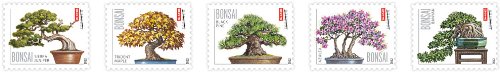 Bonsai Tree Booklet Pane of 20 x Forever Stamps Scott 4618-22