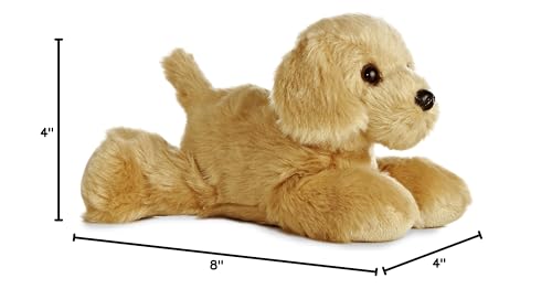 Aurora® Adorable Mini Flopsie™ Golden™ Stuffed Animal - Playful Ease - Timeless Companions - Brown 8 Inches