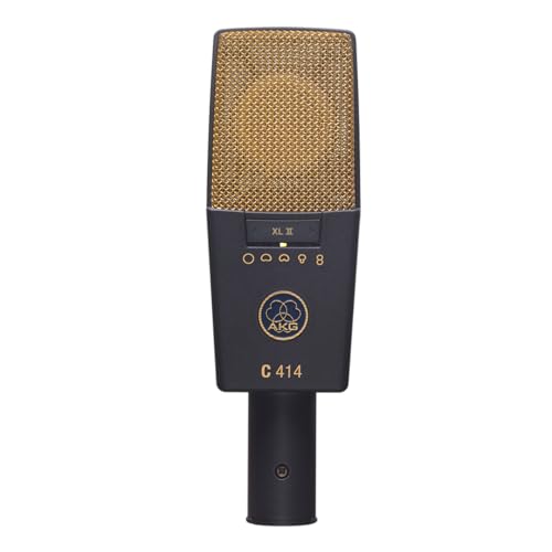 AKG Pro Audio Condenser Microphone, XLR, Black, C414 (3059X00060)