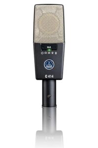 akg pro audio condenser microphone, xlr, black, c414 (3059x00060)