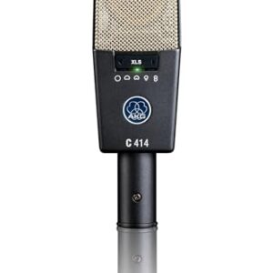 AKG Pro Audio Condenser Microphone, XLR, Black, C414 (3059X00060)