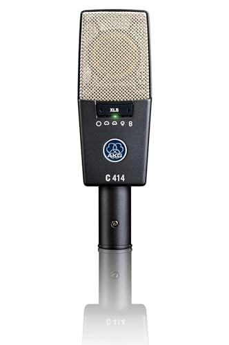 AKG Pro Audio Condenser Microphone, XLR, Black, C414 (3059X00060)