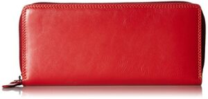 visconti women's rb55 leather purse red multicolor