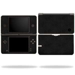 mightyskins skin compatible with nintendo dsi xl wrap sticker skins black leather