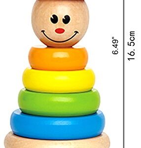 Award Winning Hape Clown Stacker Toddler Wooden Ring Toy