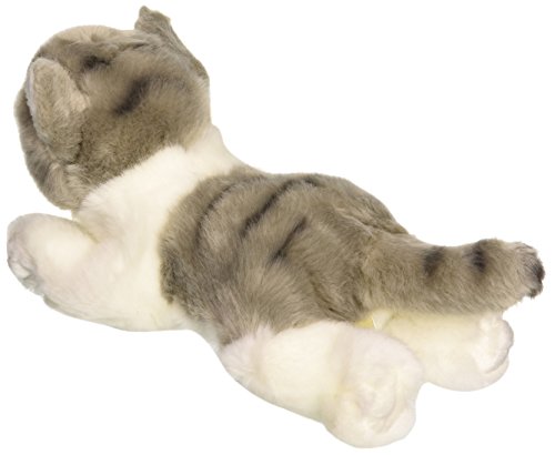 Aurora® Adorable Miyoni® Grey Tabby Cat Stuffed Animal - Lifelike Detail - Cherished Companionship - 8 Inches