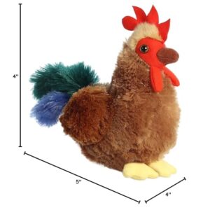 Aurora® Adorable Mini Flopsie™ Cocky™ Stuffed Animal - Playful Ease - Timeless Companions - Brown 6 Inches