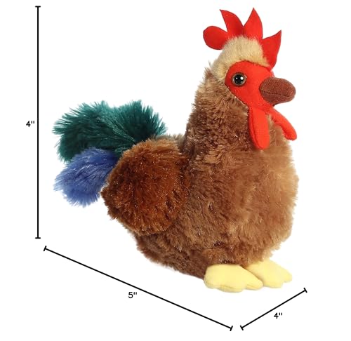 Aurora® Adorable Mini Flopsie™ Cocky™ Stuffed Animal - Playful Ease - Timeless Companions - Brown 6 Inches