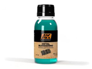 metal burnishing fluid 100ml bottle ak interactive