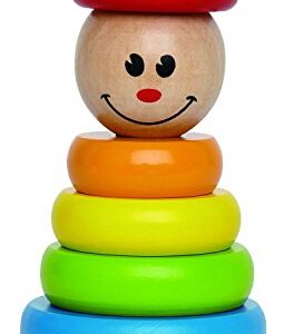 Award Winning Hape Clown Stacker Toddler Wooden Ring Toy