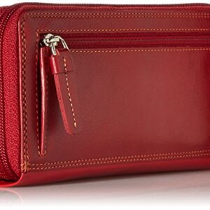 Visconti Women's Rb55 Leather Purse Red Multicolor