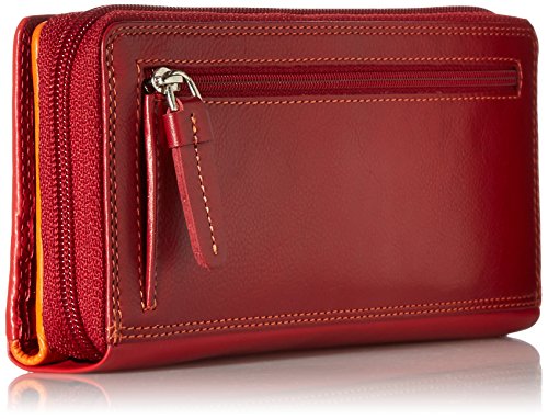 Visconti Women's Rb55 Leather Purse Red Multicolor