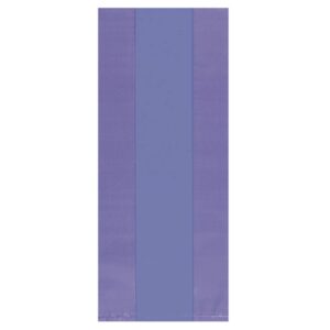 new purple large cello party bags - 11.5" x 5" (25 pc) - perfect for gift packaging & event celebrations