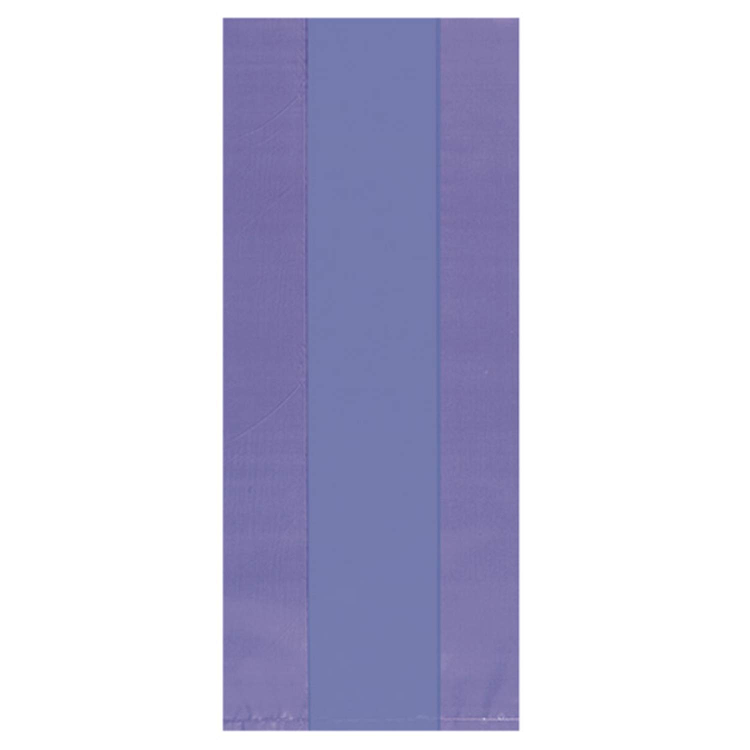 New Purple Large Cello Party Bags - 11.5" x 5" (25 Pc) - Perfect for Gift Packaging & Event Celebrations