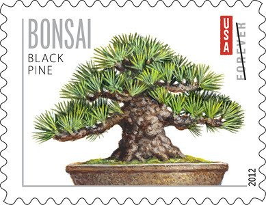 Bonsai Tree Booklet Pane of 20 x Forever Stamps Scott 4618-22