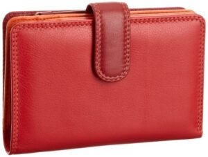 visconti women's purse, wallet, red