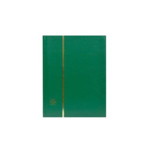 stamp album stockbook by lighthouse 32-black page stamp stock book ls2/16 green (size: 6 1/2" x 9")