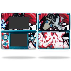 mightyskins skin compatible with nintendo 3ds wrap sticker skins graffiti mash up