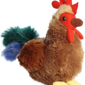 Aurora® Adorable Mini Flopsie™ Cocky™ Stuffed Animal - Playful Ease - Timeless Companions - Brown 6 Inches