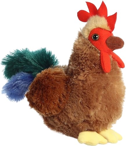 Aurora® Adorable Mini Flopsie™ Cocky™ Stuffed Animal - Playful Ease - Timeless Companions - Brown 6 Inches