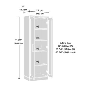 Sauder HomePlus Storage Pantry cabinets, ‎L: 23.25" x W: 17" x H: 71.18", Sienna Oak