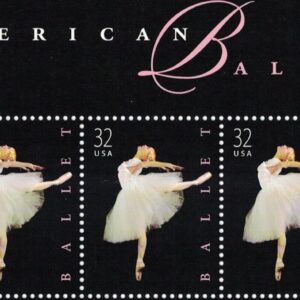 USPS American Ballet (Sheet of 20) 32 Cent Postage Stamps 1998 Scott #3237