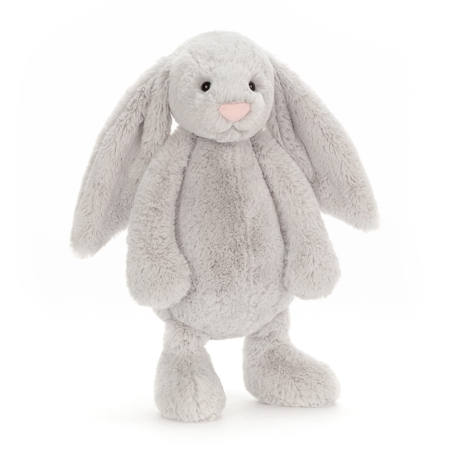 Jellycat Bashful Grey Bunny Stuffed Animal, Medium 12 inches | Rabbit and Bunny Plush Toy | Classic Children's Gift