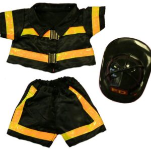 Fireman Outfit Teddy Bear Clothes Fits Most 14" - 18" Build-a-bear and Make Your Own Stuffed Animals