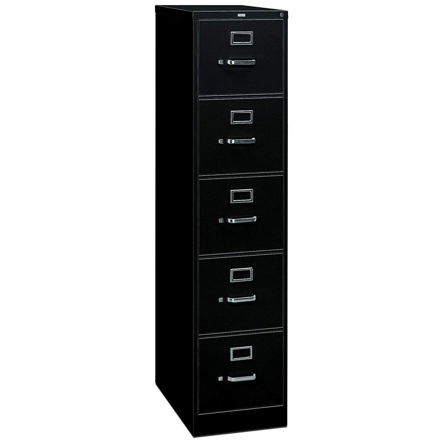 310 Series 18.25"W 5-Drawer Legal File Finish: Black