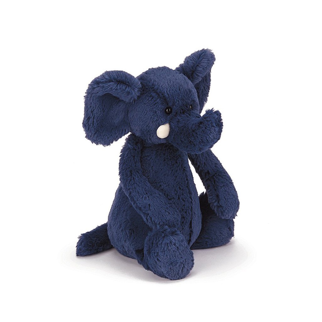 Jellycat Bashful Blue Elephant Stuffed Animal, Medium 12 inches | Elephant Plush Toy | Classic Children's Gift