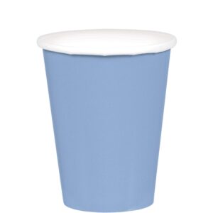 vibrant pastel blue paper cups (pack of 20) - 9 oz. - perfect for parties, gatherings, picnics & home use