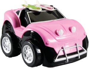 kid galaxy my first rc baja buggy. toddler remote control car, pink, 27 mhz